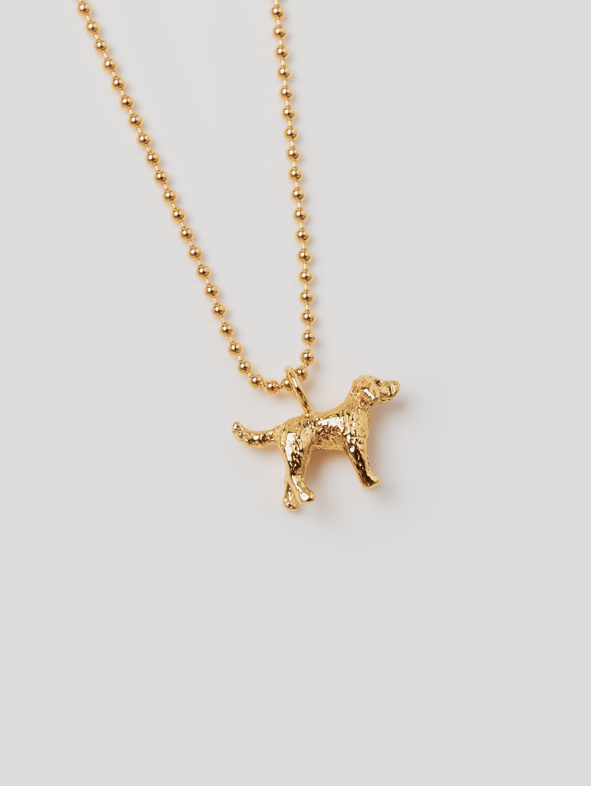 Wolf Circus Puppy Dog Charm Pendant Necklace in Gold – WOLF CIRCUS JEWELRY