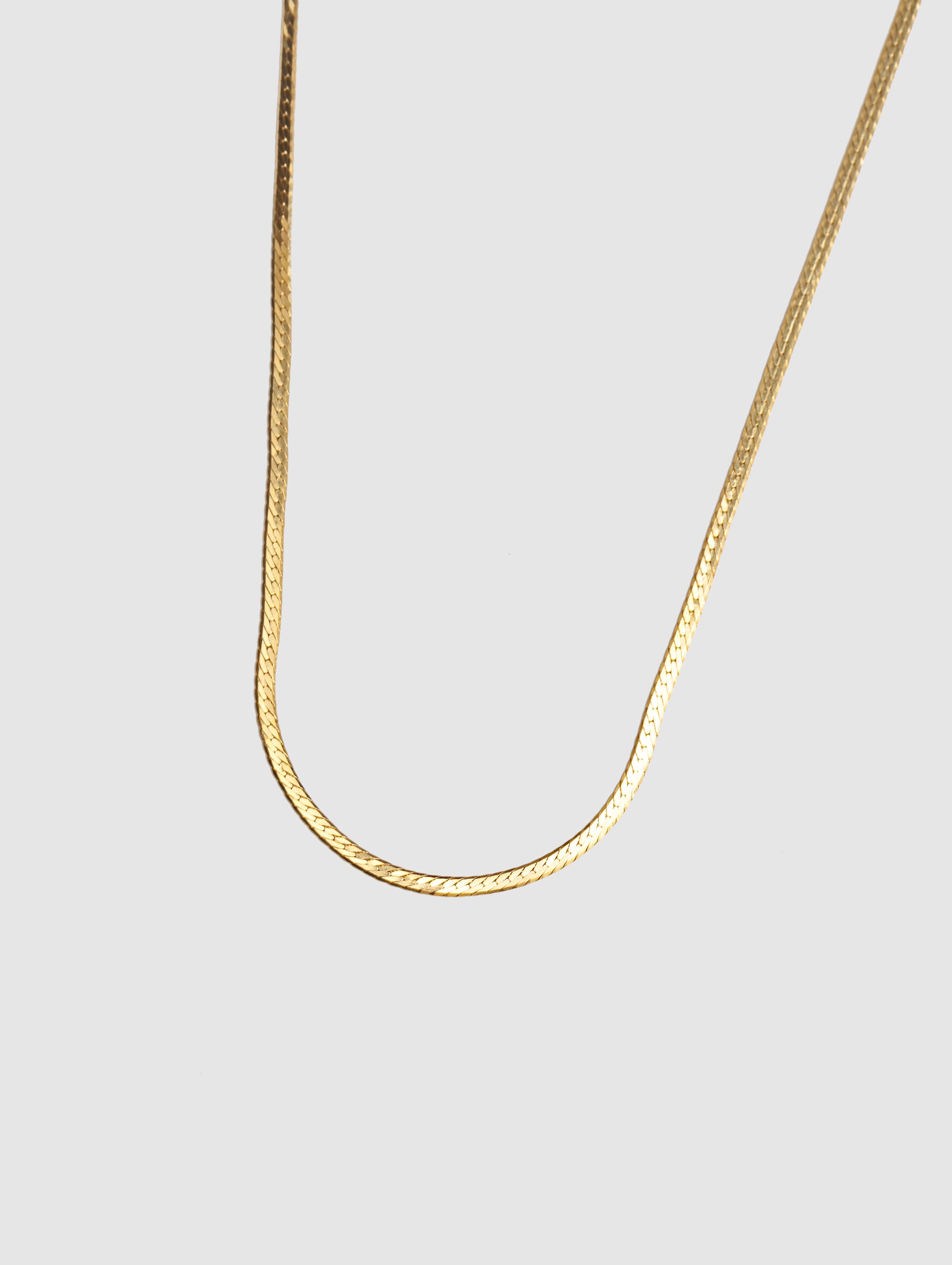 Wolf Circus Minimalist Layering Snake Chain in 14k Gold Vermeil | Thin ...